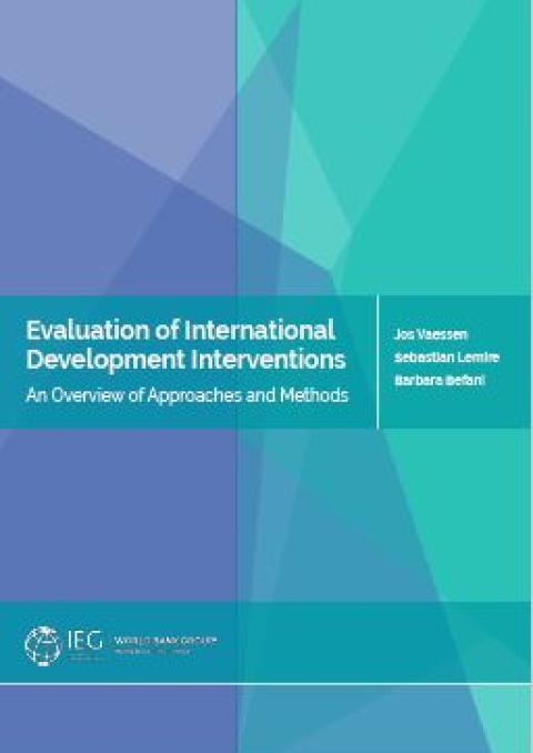 Evaluation of International Development Interventions - An Overview of Approaches and Methods ...